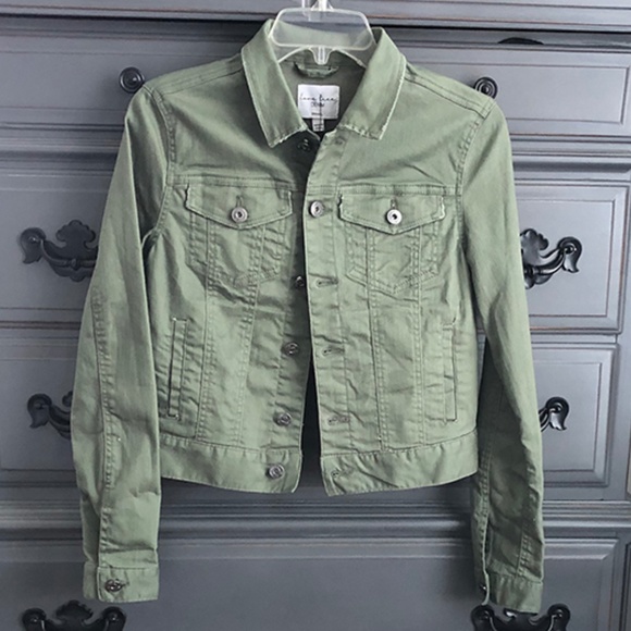 Love Tree | Jackets & Coats | Love Tree Green Denim Jacket | Poshmark